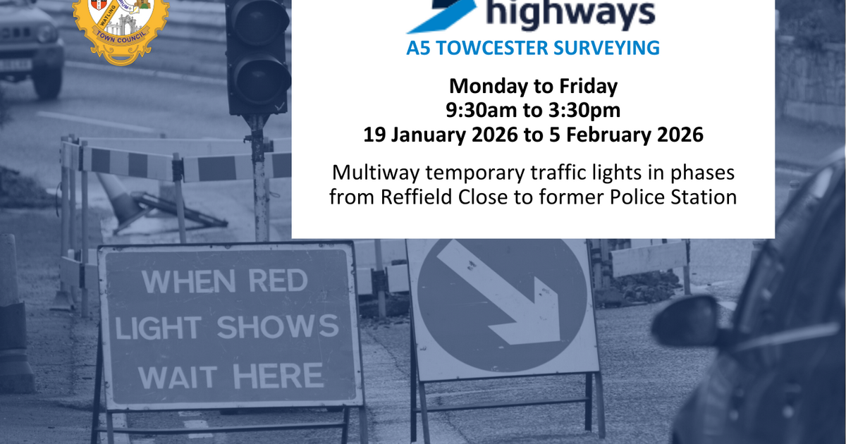 National Highways - A5 Survey - Watling Street, Towcester